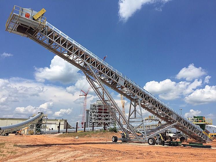 Radial stacker and portable conveyor from Masaba quickly transitions ...