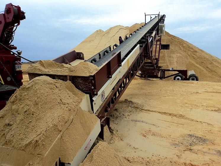 Radial stacker and portable conveyor from Masaba quickly transitions ...